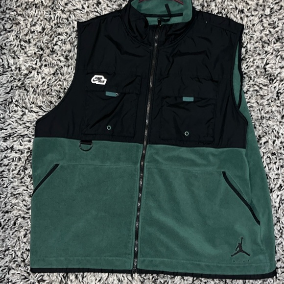 Nike | Jackets & Coats | Nike Air Jordan Fleece Jumpman Flight Vest ...